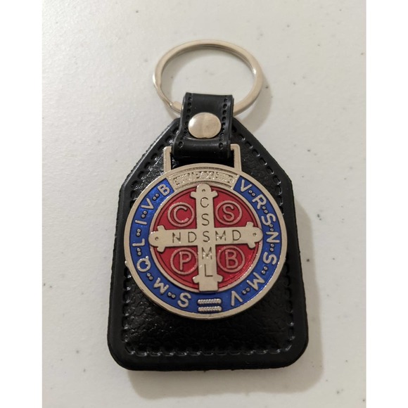 Accessories | 42 St Saint Benedict Faux Leather Keychain Keyring Key ...